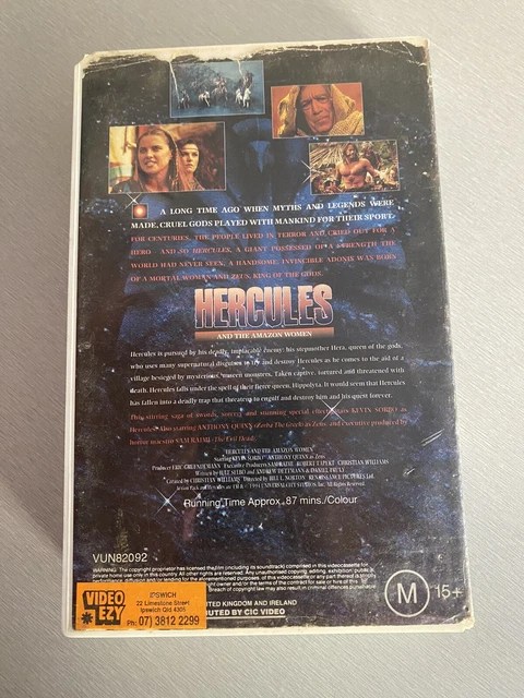 HERCULES AND THE Amazon Women VHS Big Box Ex Rental Action Adventure ...
