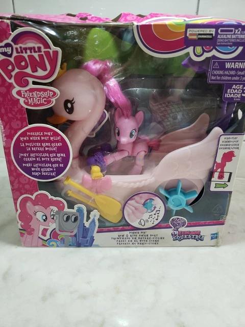 NEW MY LITTLE Pony Friendship Is Magic Pinkie Pie Row & Ride Swan Boat ...