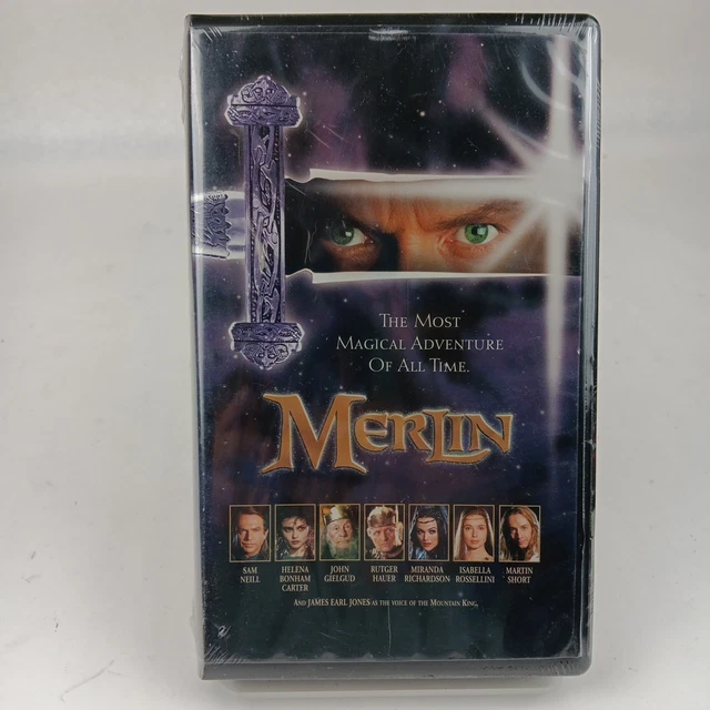 MERLIN VINTAGE VHS Sealed Sam Neill Miranda Richardson New £17.10 ...