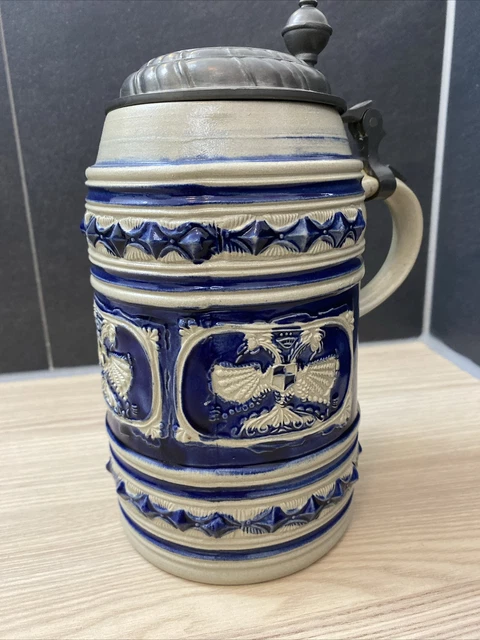 GERZ BIERKRUG, LIMITÄT 1982, Original um 1725 Westerwald, mit ...