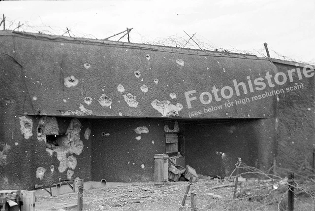NEGATIV-FRANKREICH-BUNKER NACH DEM Kampf, bei Grostenquin-Moselle ...