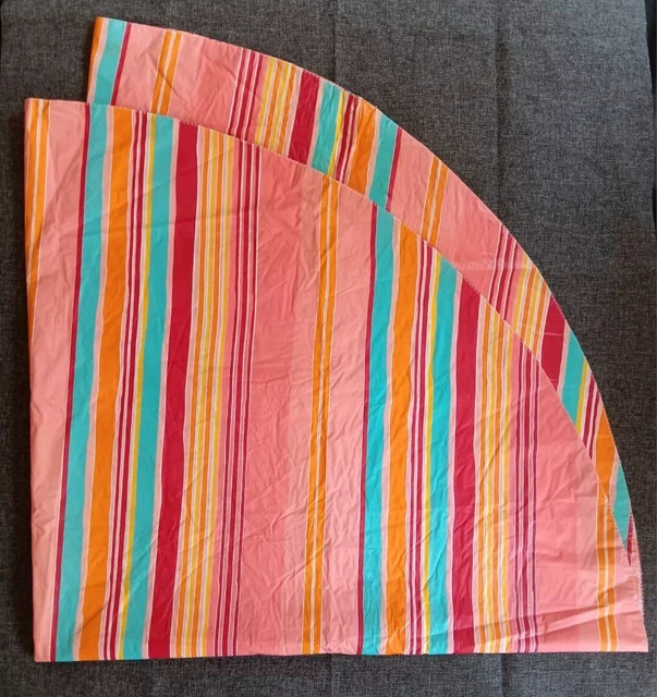 TABLECLOTH ROUND 70& Indoor Outdoor Stirpes Colorful Festive Summer $19 ...