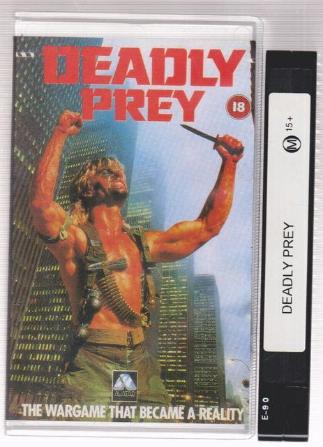 RARE VHS VIDEO Tape DEADLY PREY Small Box Ex-Rental Avatar Film ...