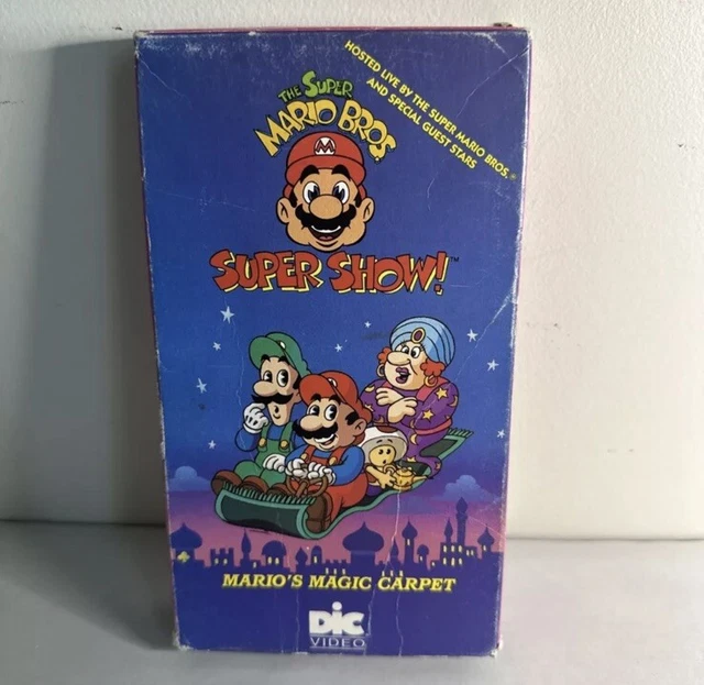 SUPER MARIO BROS Super Show Mario's Magic Carpet VHS Tape Nintendo ...