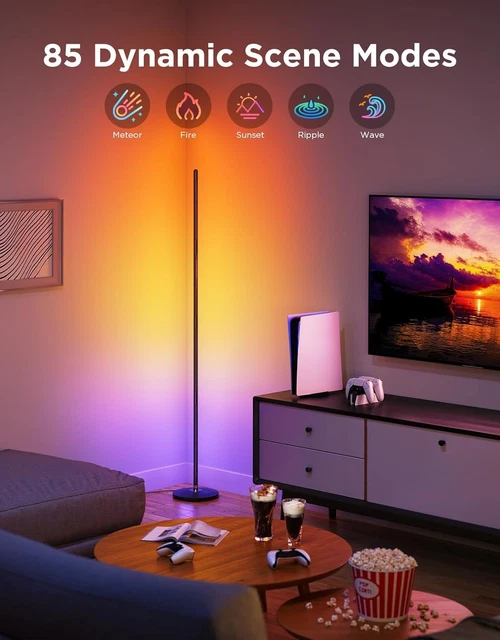 SMART RGB CORNER Floor Lamp App Control Music Sync Dimmable LED Light £319.99 - PicClick UK