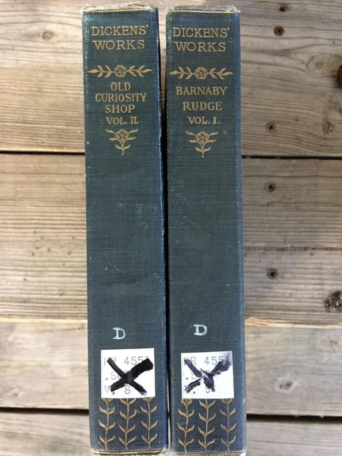 CHARLES DICKENS OLD Curiosity Shop Vol. II Barnaby Rudge Vol. 1 #192 ...