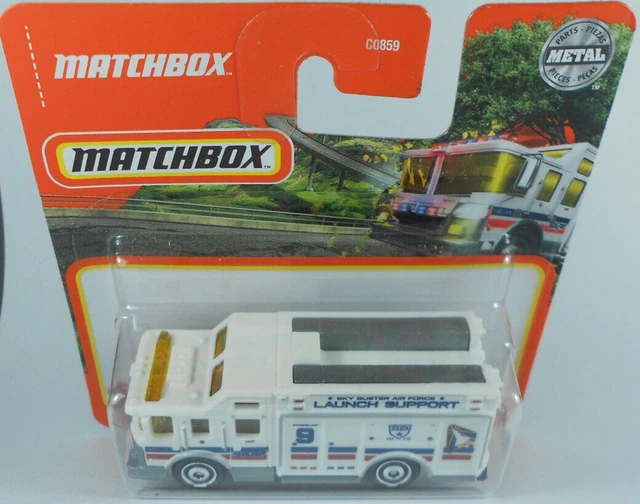 MATCHBOX HAZARD SQUAD Sky Buster Air Force Launch Support on short card ...