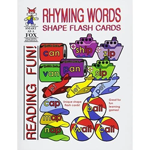 RHYMING WORDS SHAPE Flash Cards by Dwayne Douglas Kohn - Trade ...
