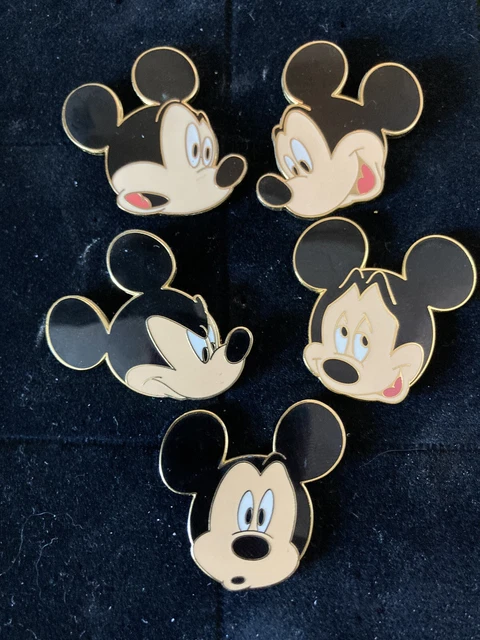 DISNEY 2002 CAST Member Lanyard Series Facial Expressions Mickey Face ...