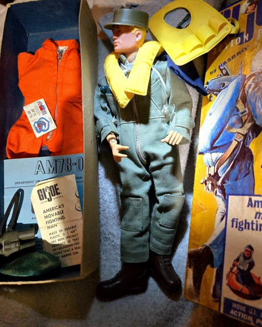 GI JOE ACTION Pilot In Box #7800 , Triple Tm ,Figure Tm Eye Liner, 1960 ...