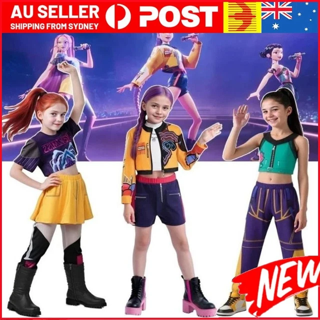 KIDS KPOP DEMON Hunters Book Week Dress Up Girls Rumi Mira Zoey Cosplay ...