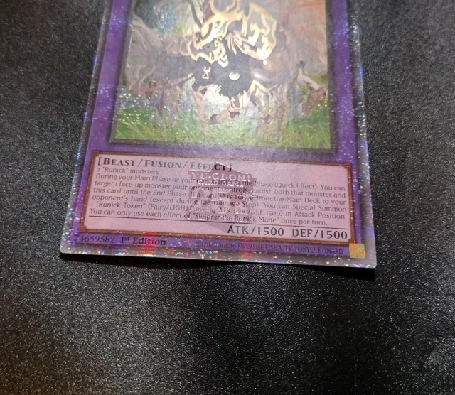 SLEIPNIR THE RUNICK Mane DUNE-EN035 Quarter Century Secret Rare Yugioh ...