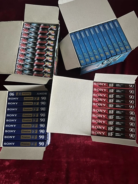 SONY SMAT MAXELL MC leer kassetten konvolut Tape cassettes 40 Pieces ...