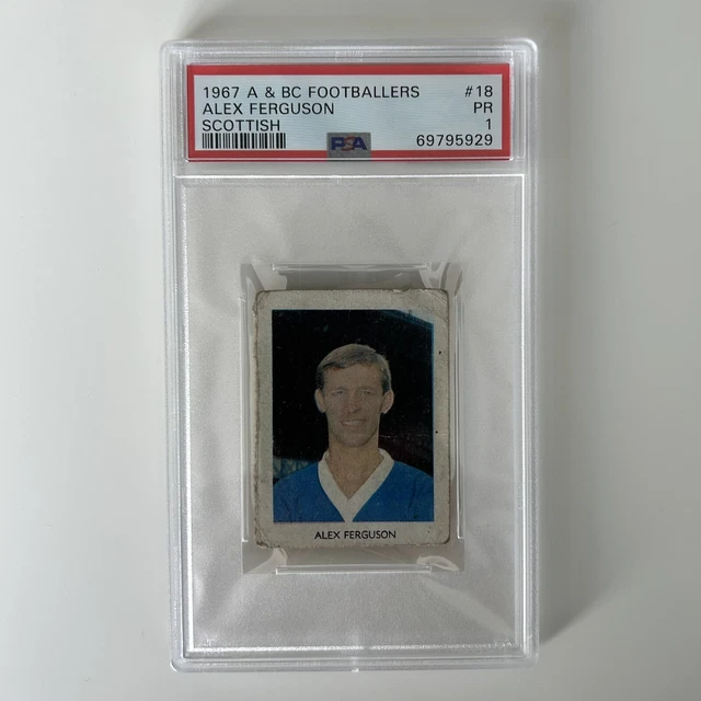 A&BC 1966 SCOTTISH Footballer Pairs Cut Alex Ferguson Rangers PSA 1 ...