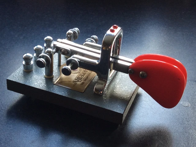 VIBROPLEX ORIGINAL DELUXE Morse Code Vibrokeyer - Iambic Lever Paddle ...