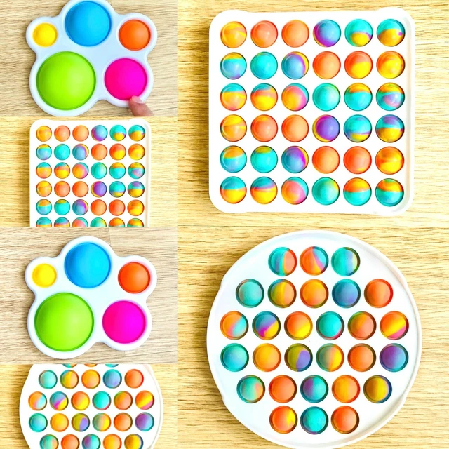 POP POPPER FIDGET Toy Push It 5 Bubble Stress Autism Anxiety Relief £5. ...