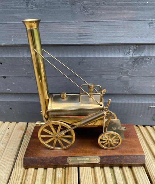 BRASS MODEL OF Stephenson Steam Rocket Railway Locomotive £26.71 ...