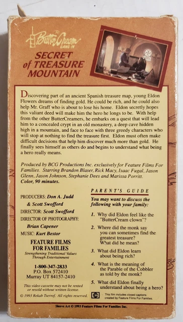 THE BUTTERCREAM GANG in Secret of Treasure Mountain VHS 1993 £6.92 ...