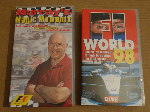 MURRAY'S MAGIC MOMENTS & World 98 Behind Scenes F1 Season Vhs Video £10 ...