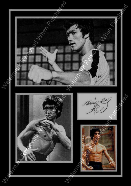 BRUCE LEE - Signed Limited Edition Multi Picture Autograph A4 Photo ...