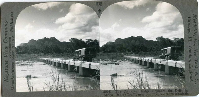 AFRIQUE ZIMBABWE ~ Camion Sur Pont Near Shumbo ~20761 828x Near Mint ...