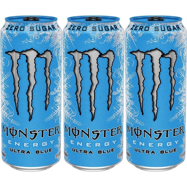 MONSTER ENERGY DRINK Ultra Blue 500ml x 3 £6.74 - PicClick UK