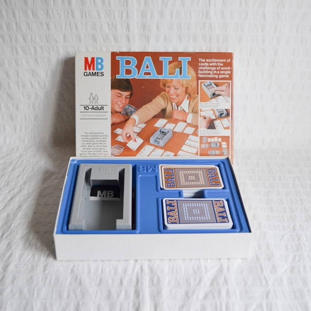 VINTAGE BALI PLAYING Card Family Fun Word Spelling Game MB Games 1978 ...