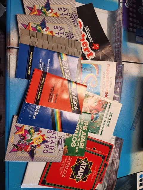 VINTAGE LOT - Various Atari Game Booklet Instruction Manuals $15.75 ...