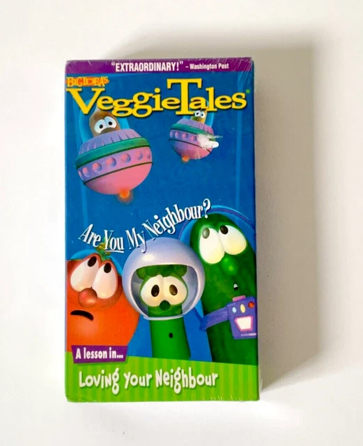 SEALED VEGGIETALES ARE You My Neighbor ? VHS Cartoon (Minor Damage on ...