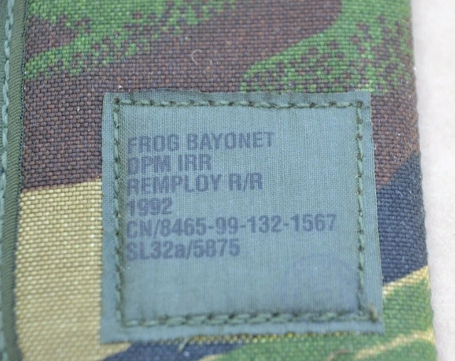 BRITISH ARMY BAYONET Frog Sheath DPM PLCE Pattern Webbing Military ...