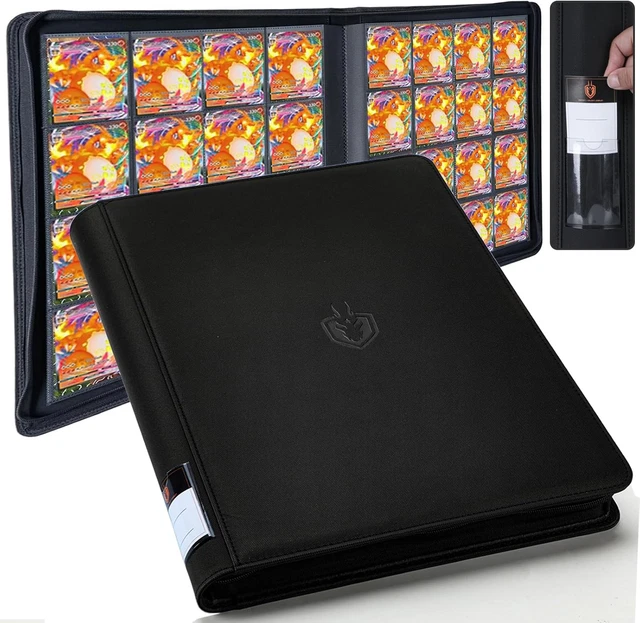 PREMIUM 1000+ POCKETS Card Binder,Label Design,16 Pockets Trading Card ...