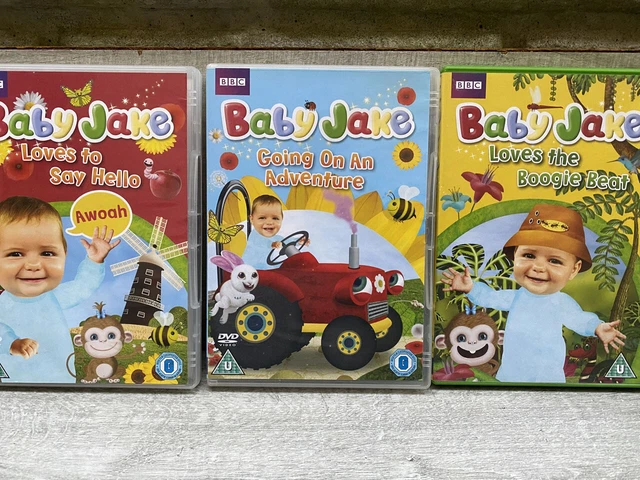 3 BABY JAKE DVDs Going on Adventure Loves to Say Hello Boogie Beat ...