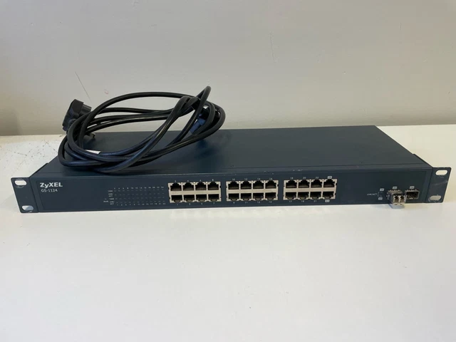ZYXEL GS-1124A 24-PORT Gigabit Ethernet Switch W/Fixation EUR 90,07 ...