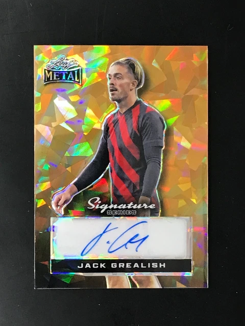 2024 LEAF METAL Signatures Series Jack Grealish Auto Gold Ice 1/1 One ...