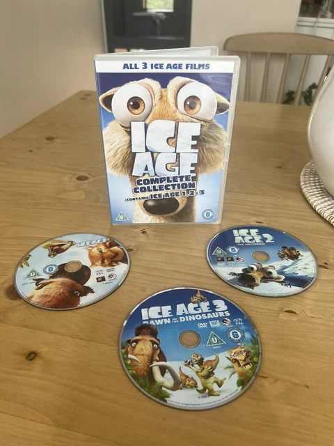 ICE AGE COMPLETE Collection Contains Ice Age 1, 2 & 3 DVDs £0.99 ...
