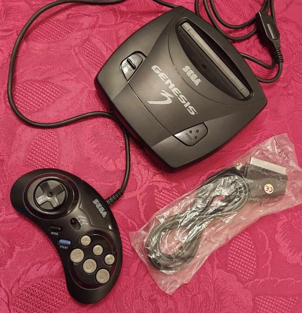 GENUINE SEGA GENESIS 3 Console Complete Set - American NTSC ~ Sega Mega ...