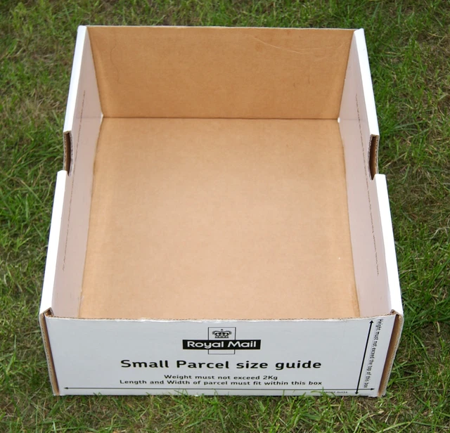 ROYAL MAIL SMALL Parcel Box Guide Size Guide Box Template £17.99 ...