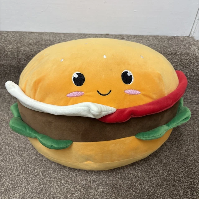 NEW SMOOCHY PAL Yum Yum Cheese Burger Plush 15'' Soft Cuddly Novelty Cushion 🍔 £11.11 - PicClick UK