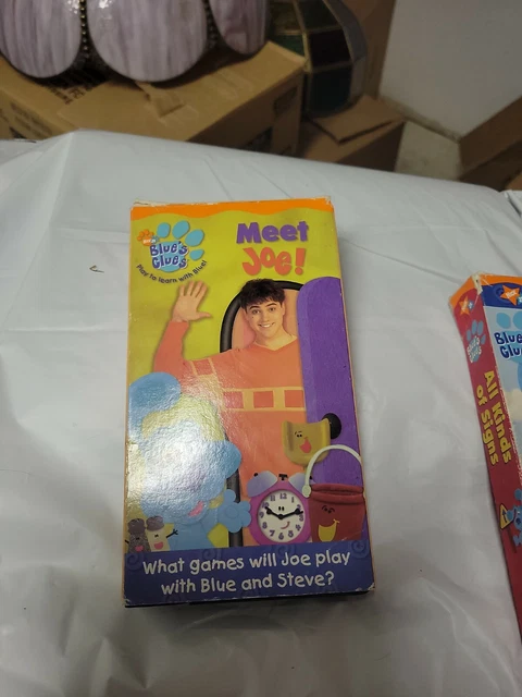 BLUE’S CLUES MEET Joe VHS Tape 2002 Nick Jr EDUCATIONAL VINTAGE RETRO ...