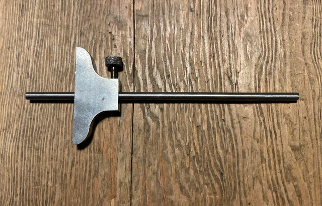 VINTAGE DEPTH GAUGE Engineers Carpenter Toolmaker Metalworking Vintage ...