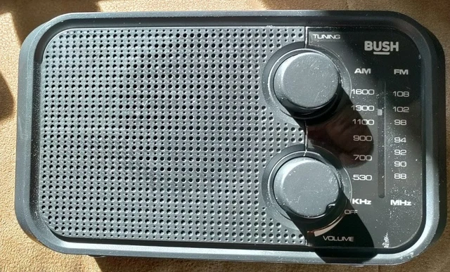 BUSH PORTABLE BATTERY mains FM AM radio £9.99 - PicClick UK