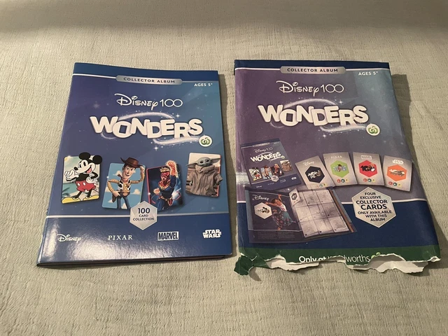 WOOLWORTHS DISNEY 100 Wonders Collector Cards 2023 Album filled with ...