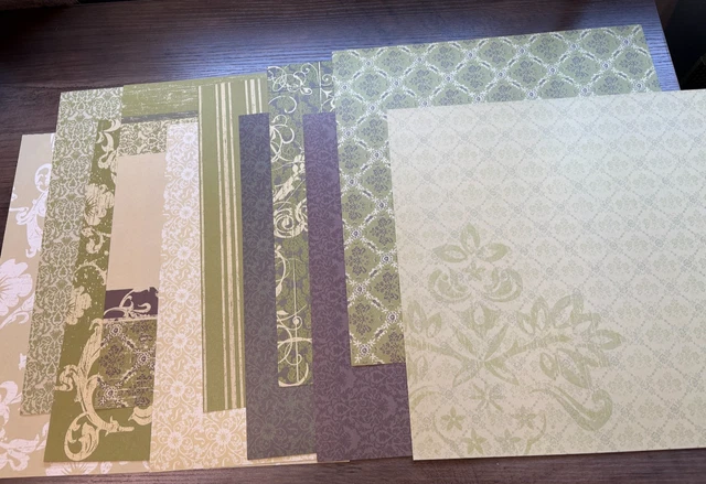 STAMPIN UP 12X12 DSP Designer Series Paper ~ 11 Sheets Brocade ...