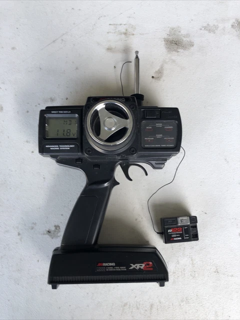 VINTAGE JR RACING Xr2 75 MHz Transmitter W/Futaba Receiver Tamiya Axial ...