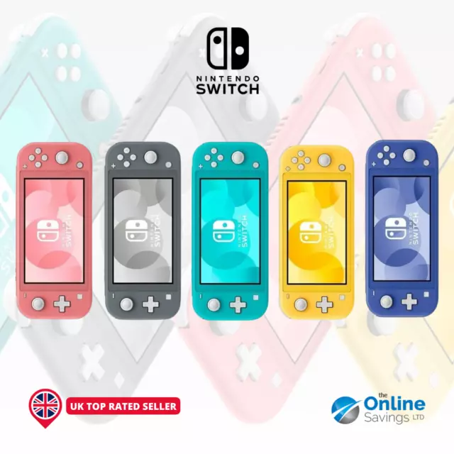 NINTENDO SWITCH LITE Console 32GB Grey Blue Coral Turquoise - FREE FAST ...