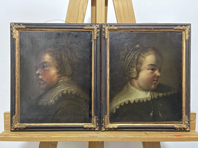 ÖLGEMÄLDE KINDER PORTRAIT Paar Flämisch 17. Jahrhundert Altmeister antik barock EUR 1.200,00 ...