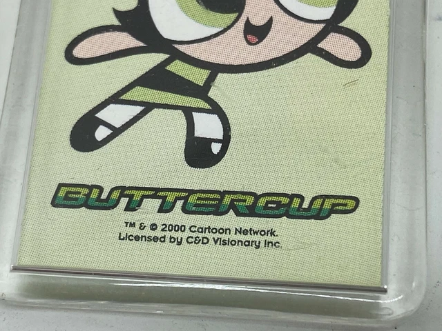 VINTAGE 2000 CARTOON Network Power Puff Girls Buttercup Key chain $11. ...