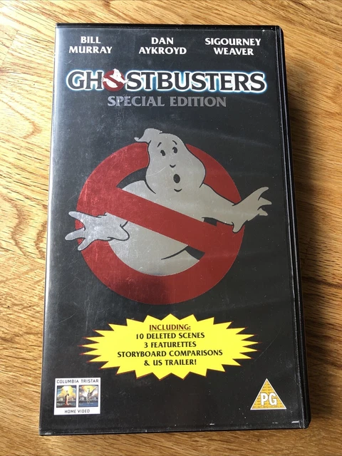 GHOSTBUSTERS SPECIAL EDITION VHS Video Tape - Reflective Silver Ghost ...