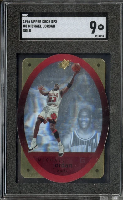 1996 UPPER DECK SPX Basketball Michael Jordan insert or SGC 9 EUR 95,62 ...