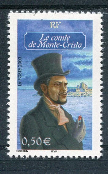 FRANCE 2003, timbre 3592, MONTECRISTO, PERSONNAGES CELEBRES LITERATURE, neuf** EUR 1,99 ...